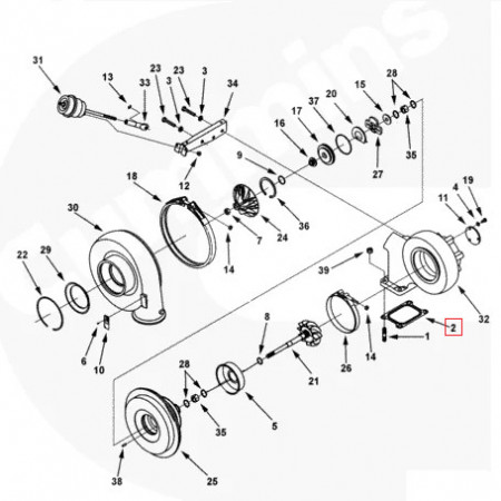 DIHTUNG TURBINE CUMMINS ISX/QSX 3171368