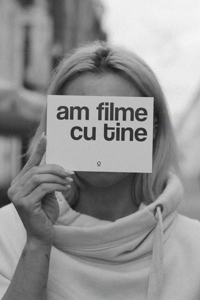 carte poștală "am filme cu tine"