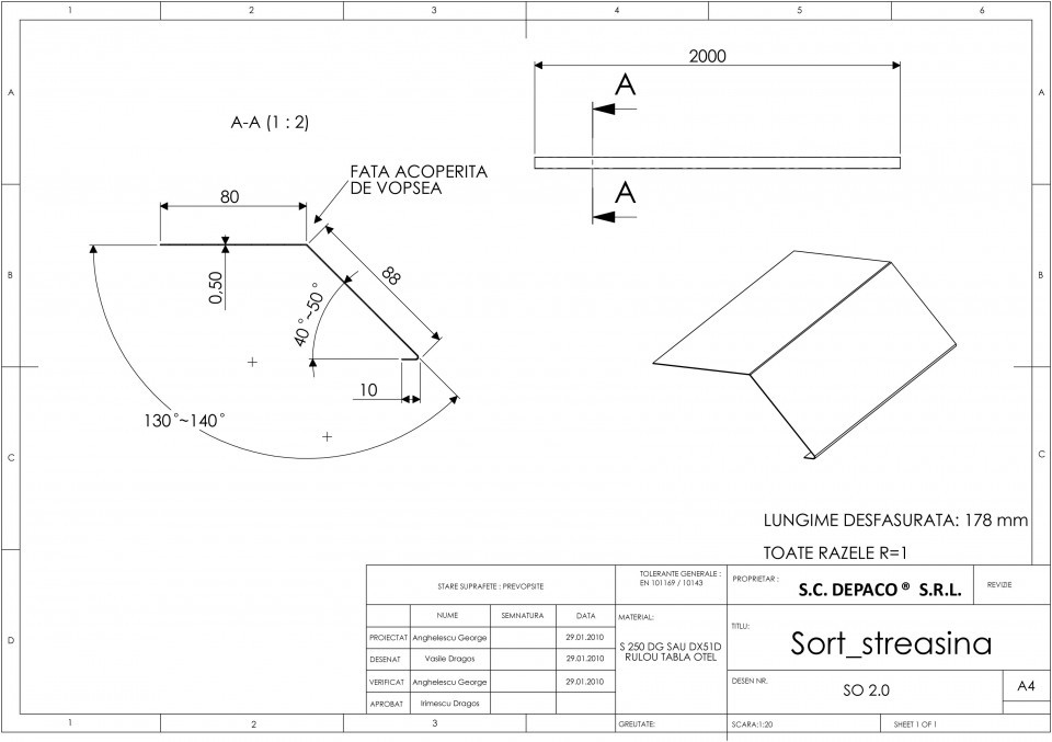 Sort streasina WTB, 2m x 178 mm, 0,45 mm MAT