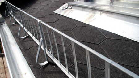 Suport grilaj parazapada 15,5 cm Zincat tabla cutata, sindrila bituminoasa