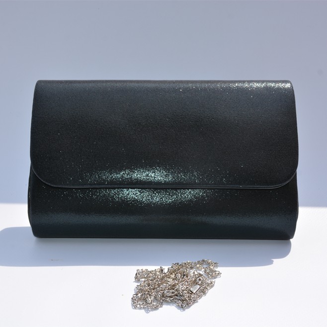 Poseta plic pentru ocazii, culoare argintie,gri ,negru, material sclipicios