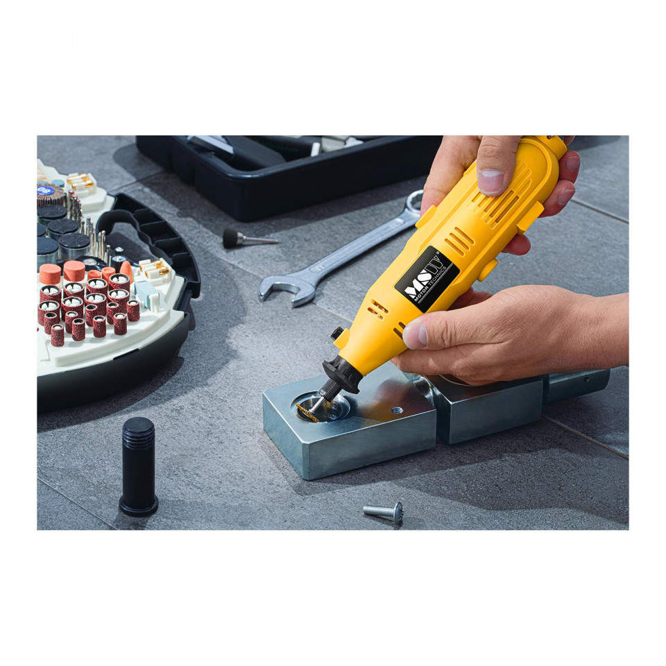 Mini freza electrica 135W 220V 47 piese MULTI-GRIN135.1 10060240 MSW