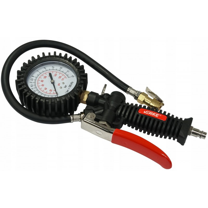 Pistol umflat roti cu manometru 40cm 0-12 bari V81265 Verke