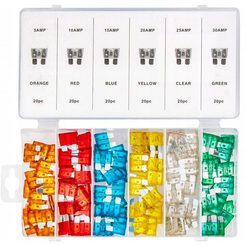 Sigurante auto set 120 buc 5-30A KD1300 Kraftdele