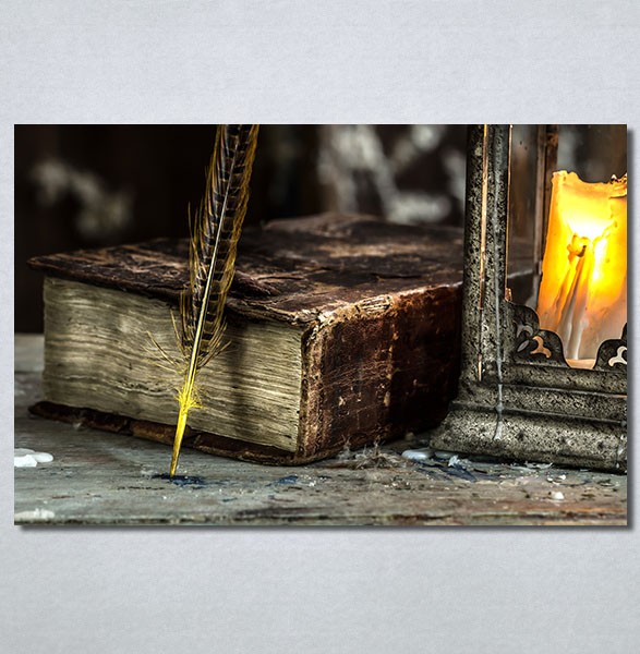 Slike na platnu Knjiga i pero Nina30326_P