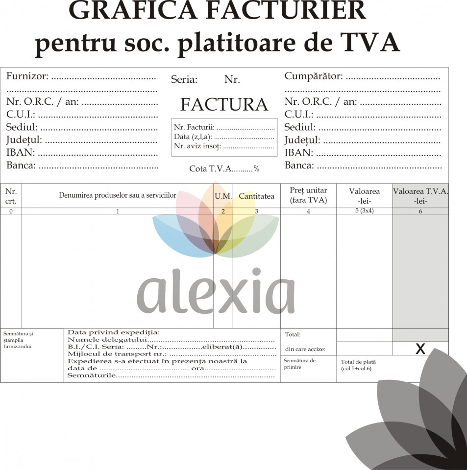 Facturier personalizat