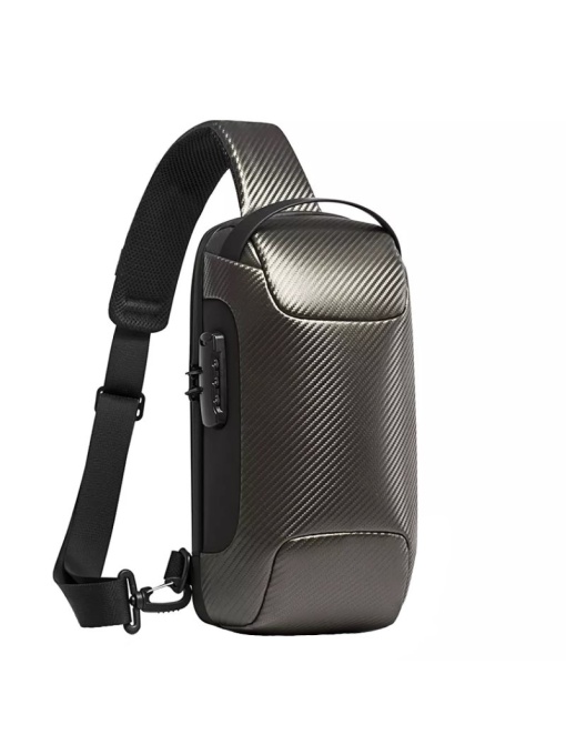 Geanta crossbody/de umar, impermeabila, cu cifru antifurt si port de ...