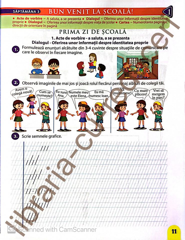 Descoperim împreună comunicarea în limba română. Caiet de lucru clasa I