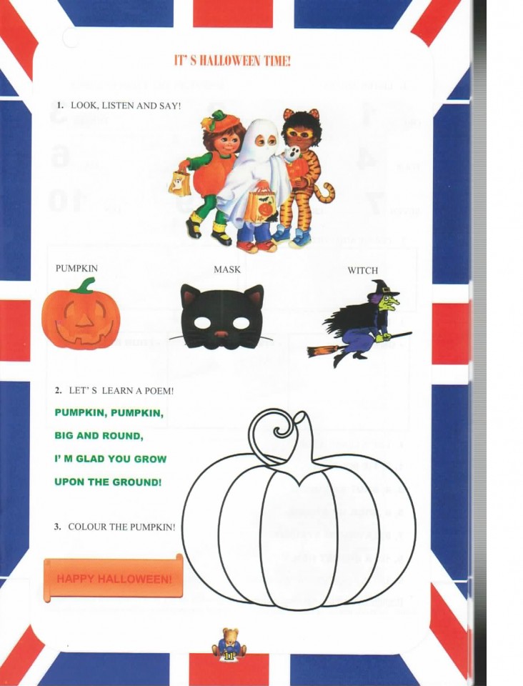 Limba engleză, Clasa pregătitoare