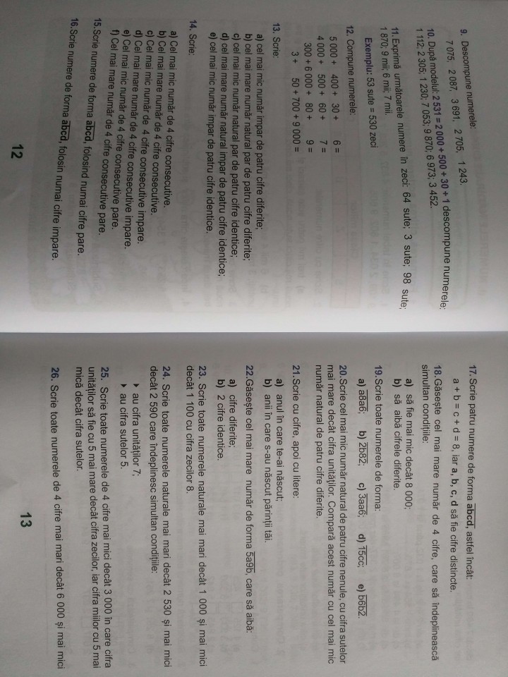 Exerciţii şi probleme, Clasa a III-a - Culegere de matematică