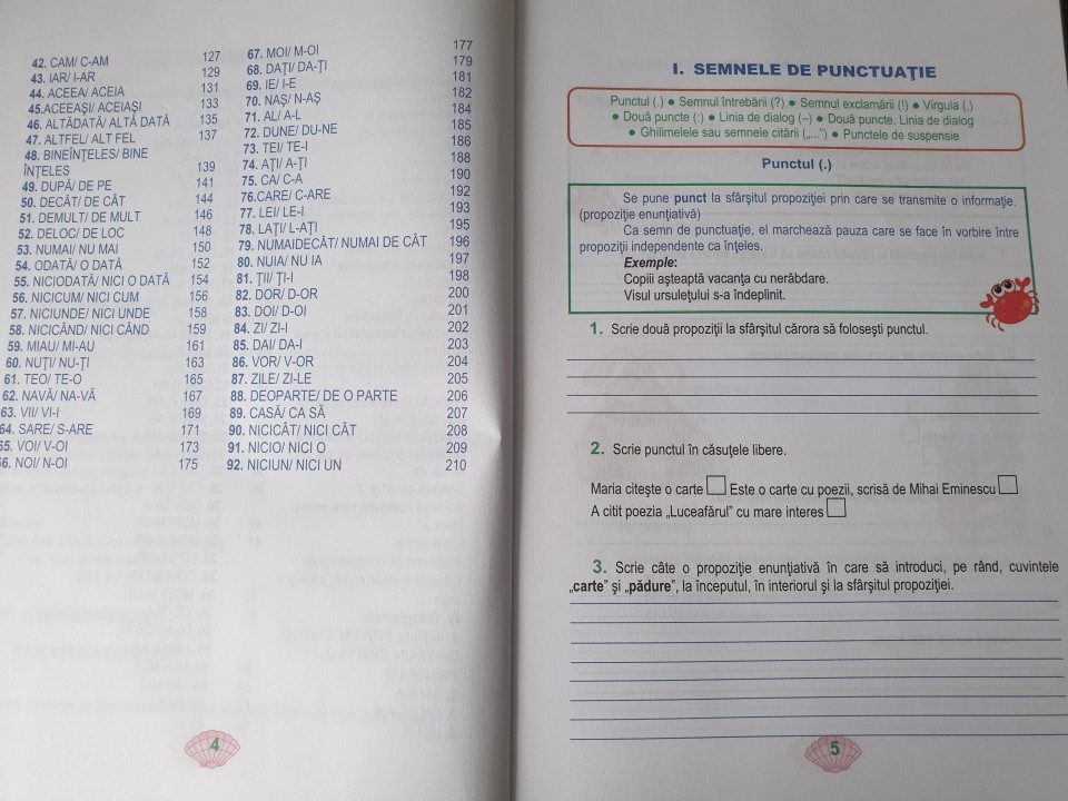 Ortografia și punctuația la clasele primare și gimnaziale