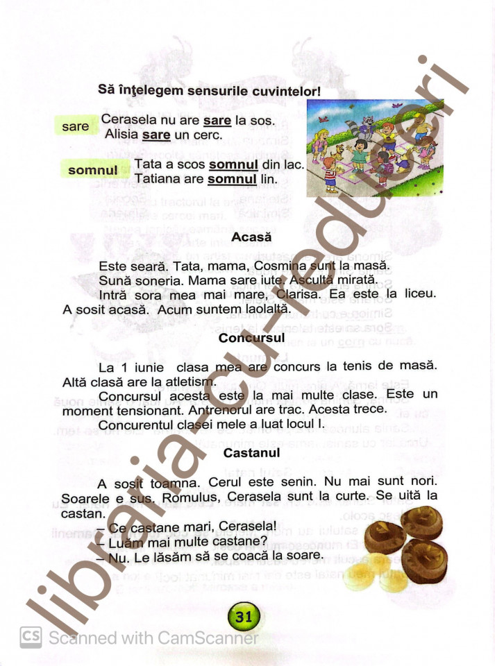Citesc și scriu corect!, Clasa I - Exerciţii de citire şi scriere