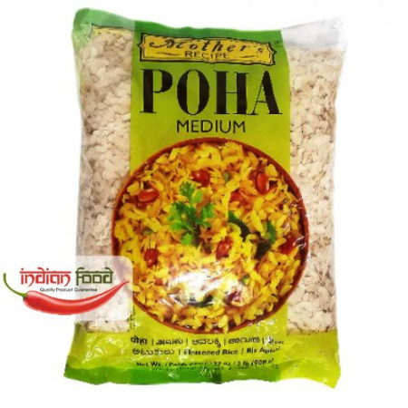 Mother's Recipe - Poha Rice Flakes (Orez Alb Aplatizat) 300g