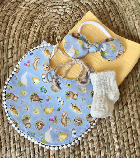 Set cadou bebe "Spring joy Rabbit"