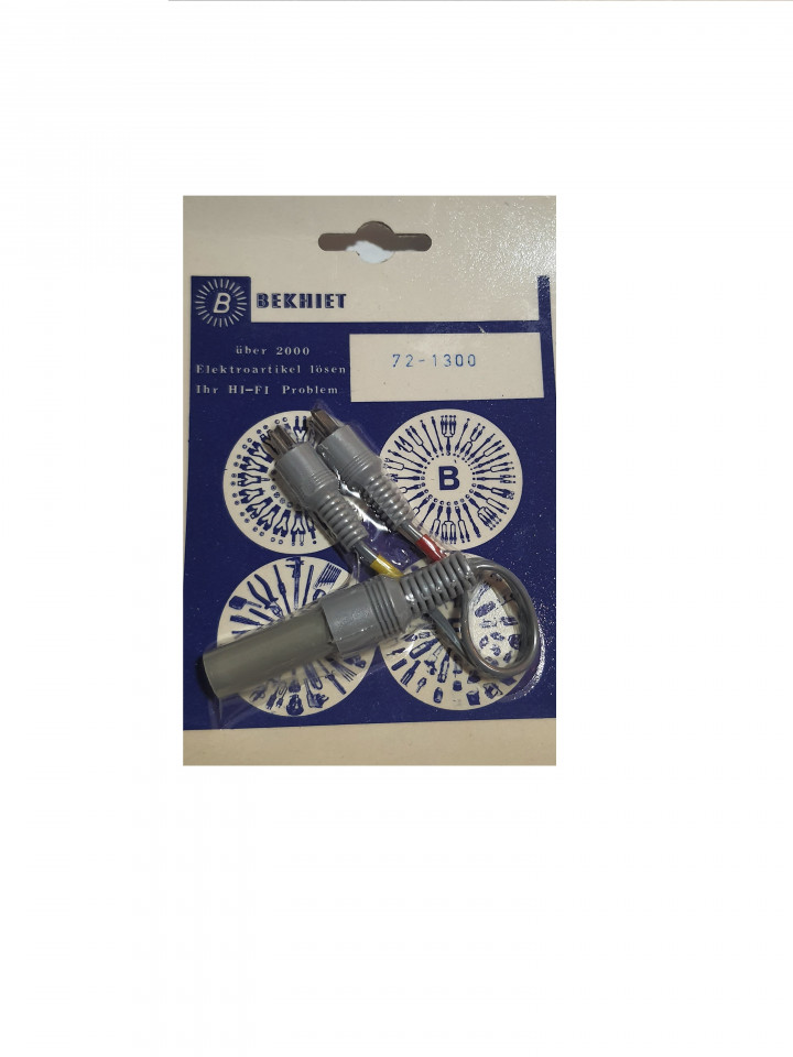 Cablu audio boxe stereo, mufa 2 pini la jack 6.3, tata-mama, 20 cm, Bekhiet