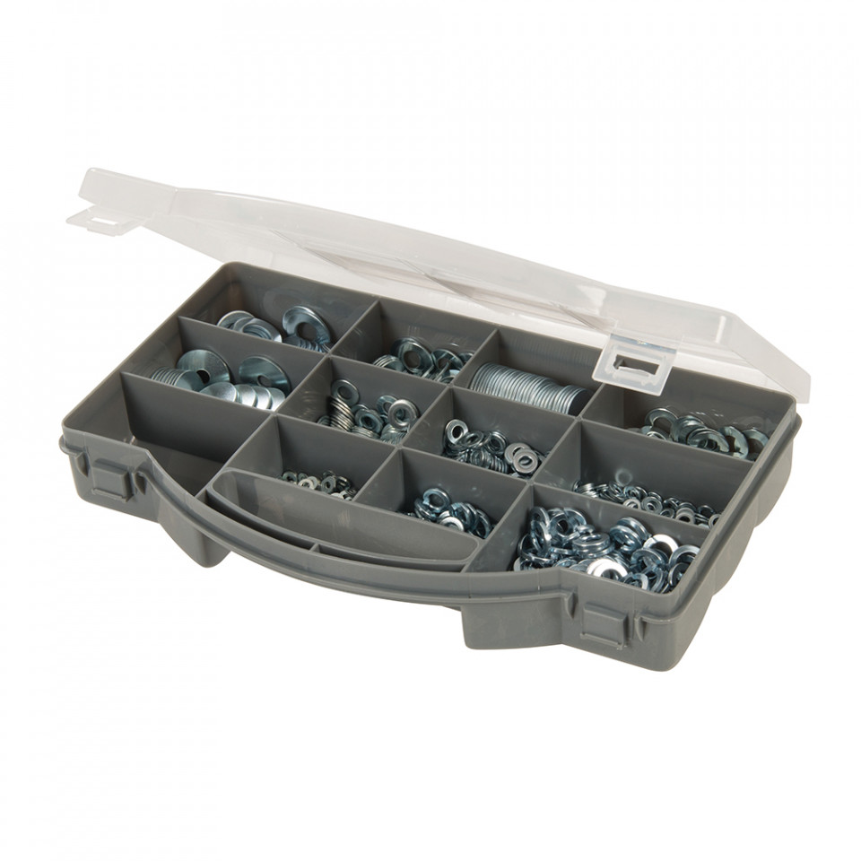 Set 1000 saibe zincate, M3-M12, M6 x 18 x 1.3mm, M8 x 25 x 1.6mm, M3 x ...