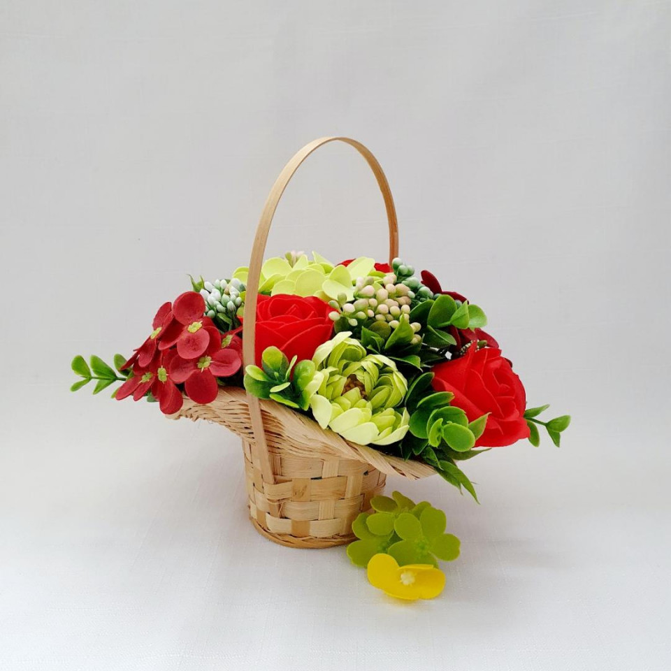 Cosulet cu flori de sapun -cos Florentin (cod 1631)