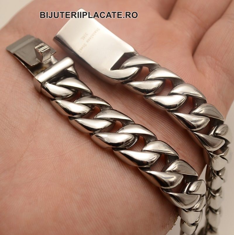 Bratara Inox -CUBAN- Solid Cod B855