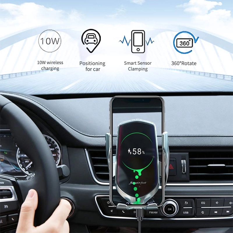 Suport de telefon pentru masina cu incarcare wireless si inchidere automata