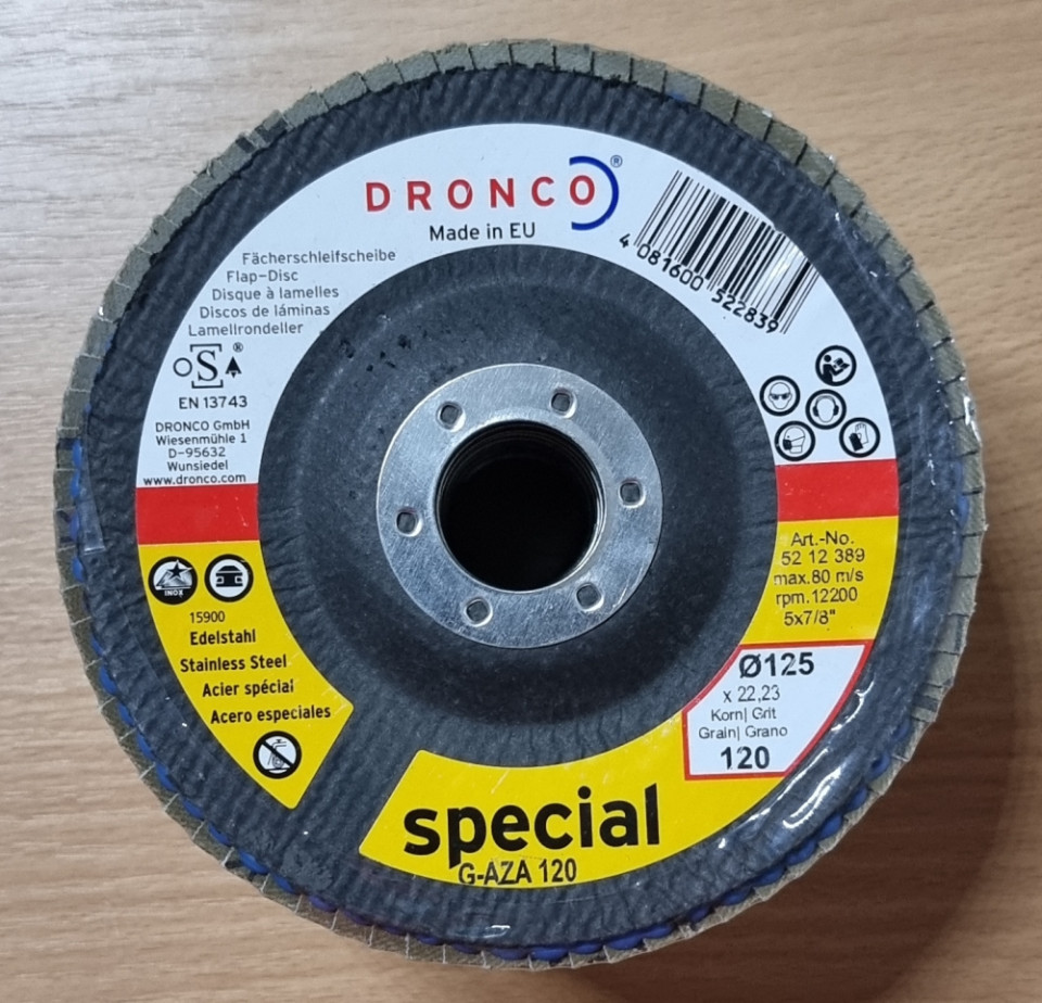 Disc lamelar 125mm, granulatie 120