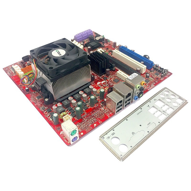 Kit AMD Athlon X2 7750, 2.7GHz + Placa de baza MSI MS-7501 ver:3.1 + Cooler