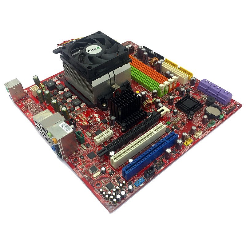 Kit AMD Athlon X2 7750, 2.7GHz + Placa de baza MSI MS-7501 ver:3.1 + Cooler