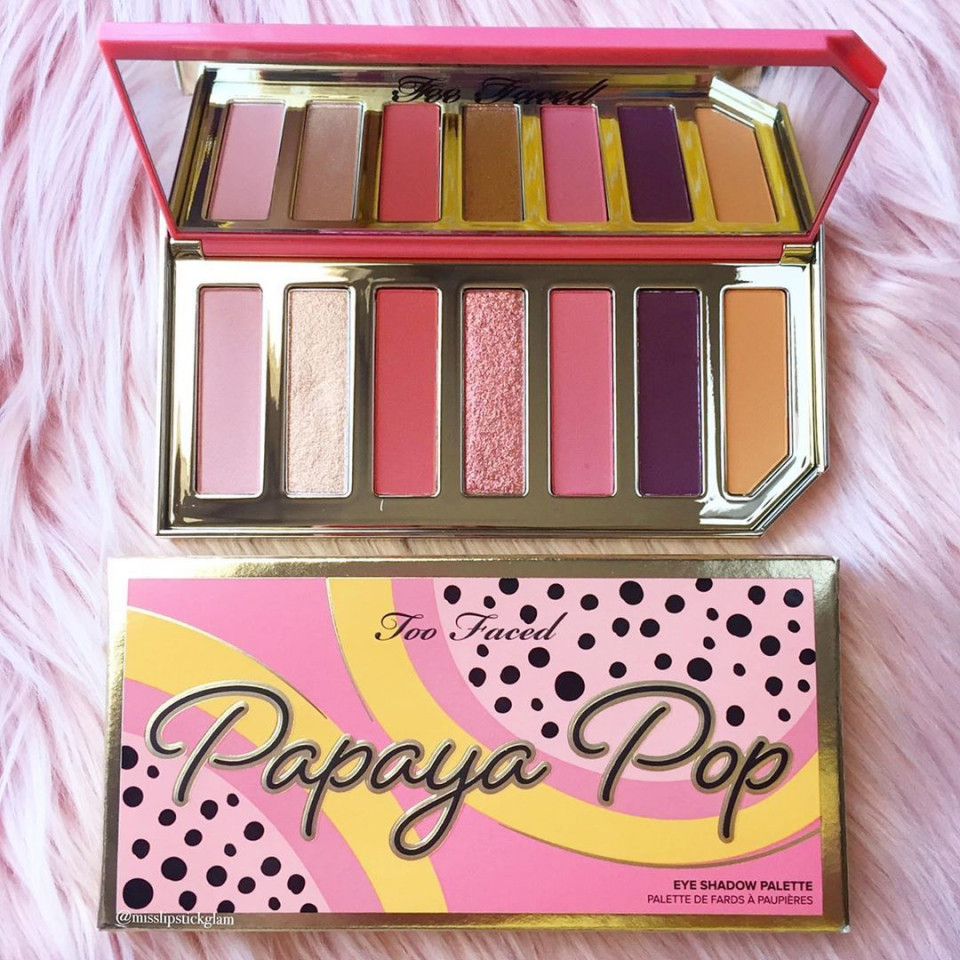 Paleta fard de ochi Too Faced Papaya Pop Eye Shadow Palette