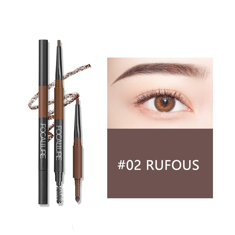 Creion sprancene + fard sprancene Focallure, 02 Rufous