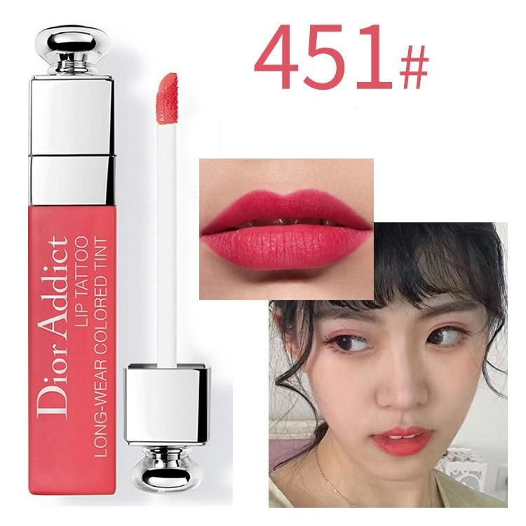 Ruj de buze lichid Dior Addict Lip Tattoo, Nuanta 451 Natural Coral