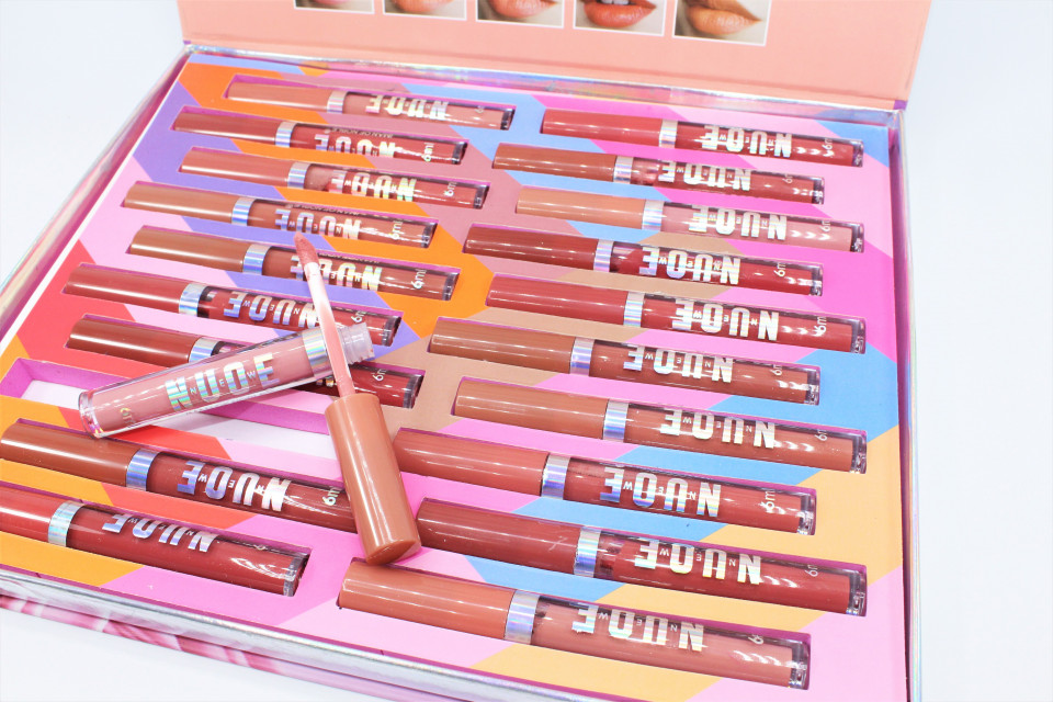 Set 20 rujuri de buze, Iman Of Noble, Matte Lip Gloss