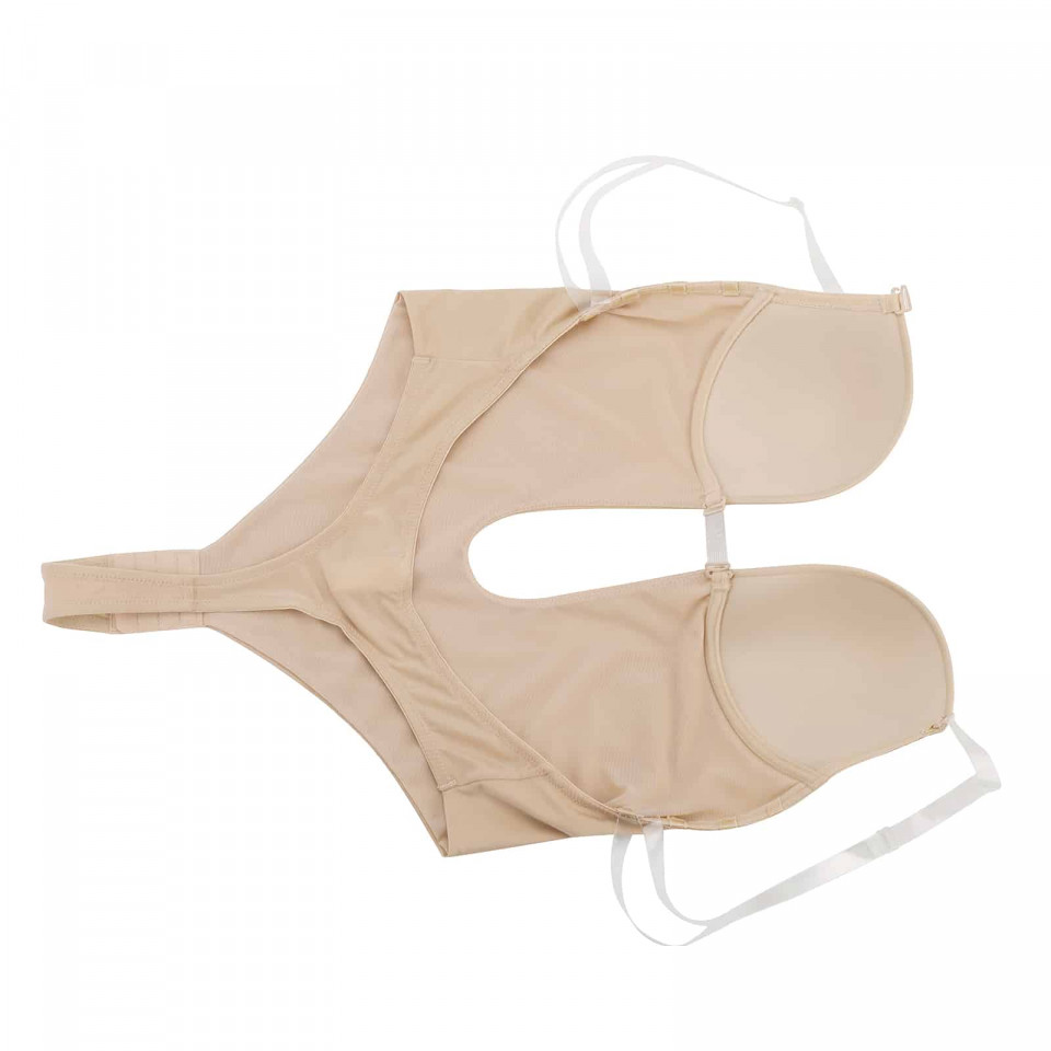 Body Modelator in forma de U fara spate Nude Sutien