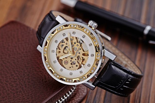 Ceas barbatesc automatic Winner gold business