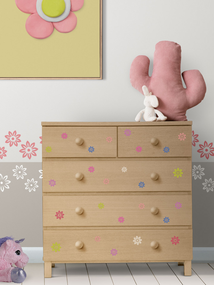 Sablon Refolosibil Repetitiv Bordura Flori Japoneze 430*85mm - SP79-1