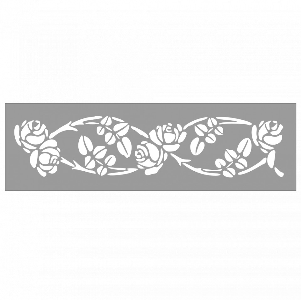 Sablon Repetitiv 59 * 18cm Bordura Flori SP56