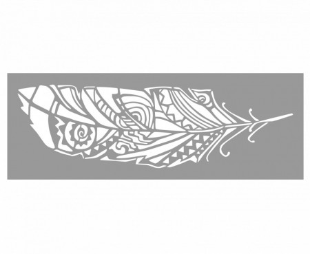 Sablon 125x45cm, Aztec Leaf, Frunza, Refolosibil SP18112545