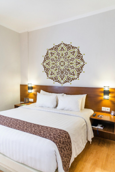 Sablon Refolosibil Mandala Flames - SP111