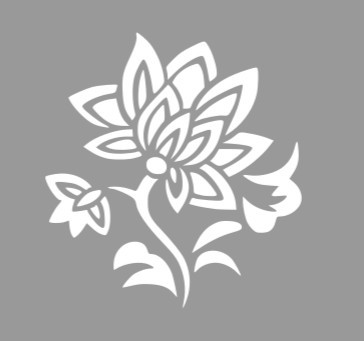 Sablon Refolosibil Floare 10x10cm