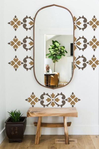 Set 2 x Sabloane, 59 x 19cm / 39 x 13cm, Bordura Refolosibil SP154