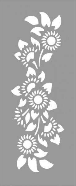 Sablon Refolosibil Floarea Soarelui 29x12cm