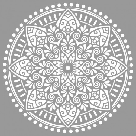 Sablon Refolosibil Mandala African 590*590mm - SP53