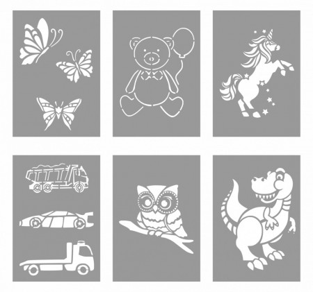 Set 6 sabloane A4 Gama KIDS2 - 6SAA4KIDS2