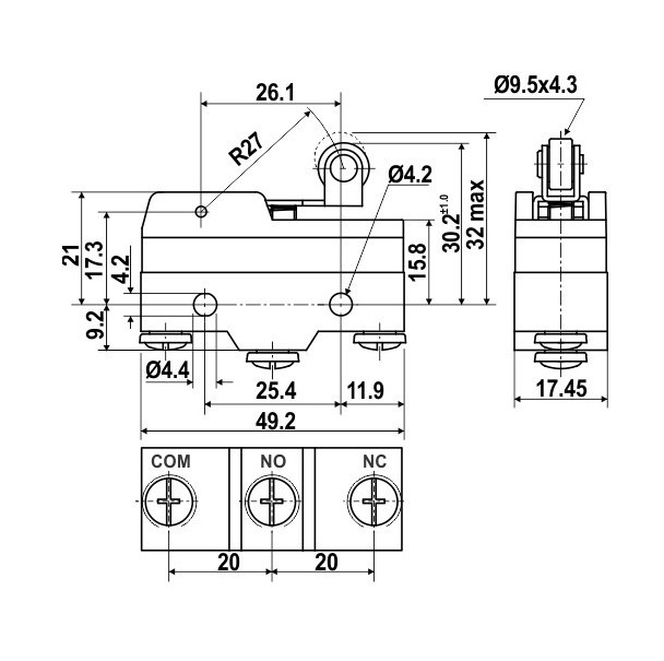 Limit prekidač HY-R704A