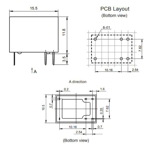 Rele HK4100F-DC5V-SHG