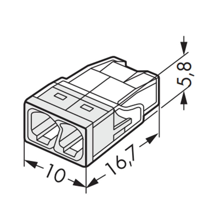 Spojnica za kablove WAGO 2273-202