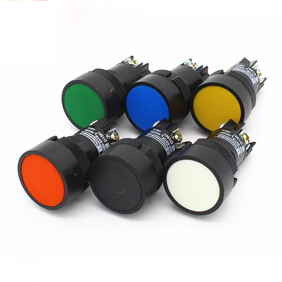 Industrijski taster 22mm plavi