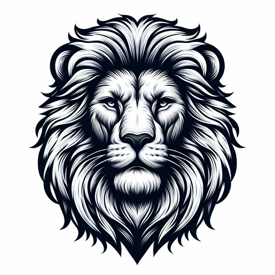 Sticker Auto Imprimat Cap Leu