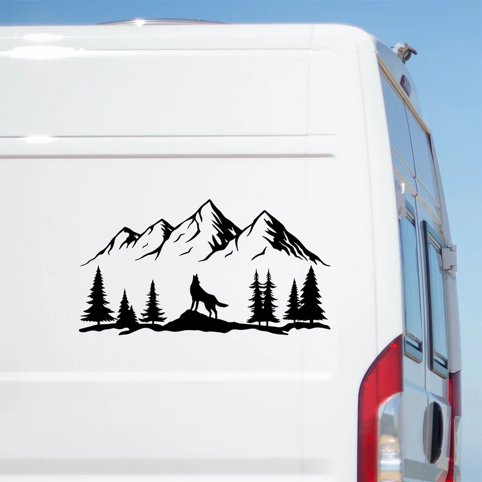 Sticker Auto Peisaj munti