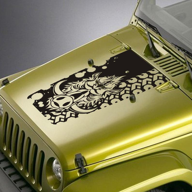 Sticker Auto Off Road Capota Mistret Urma Cauciuc