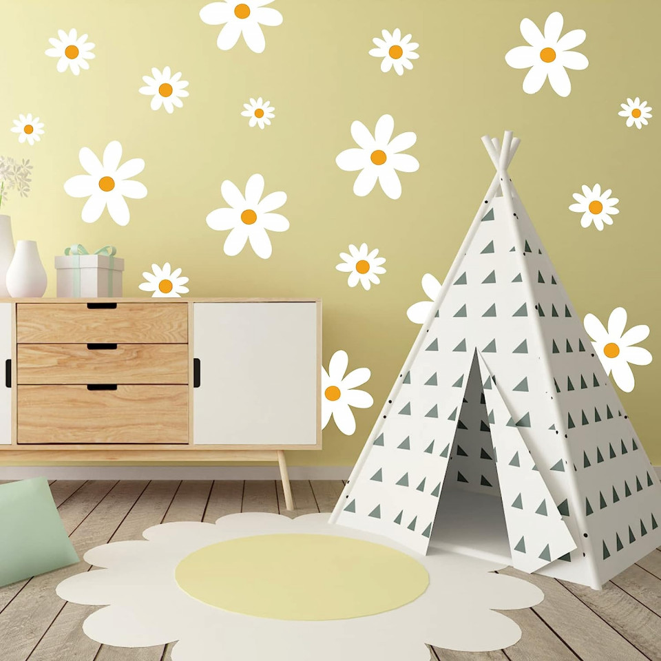Stickere Perete Floricele Albe