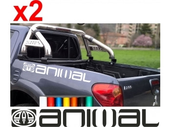 Set 2 buc Stickere Autocolante Mitsubishi L200 Animal